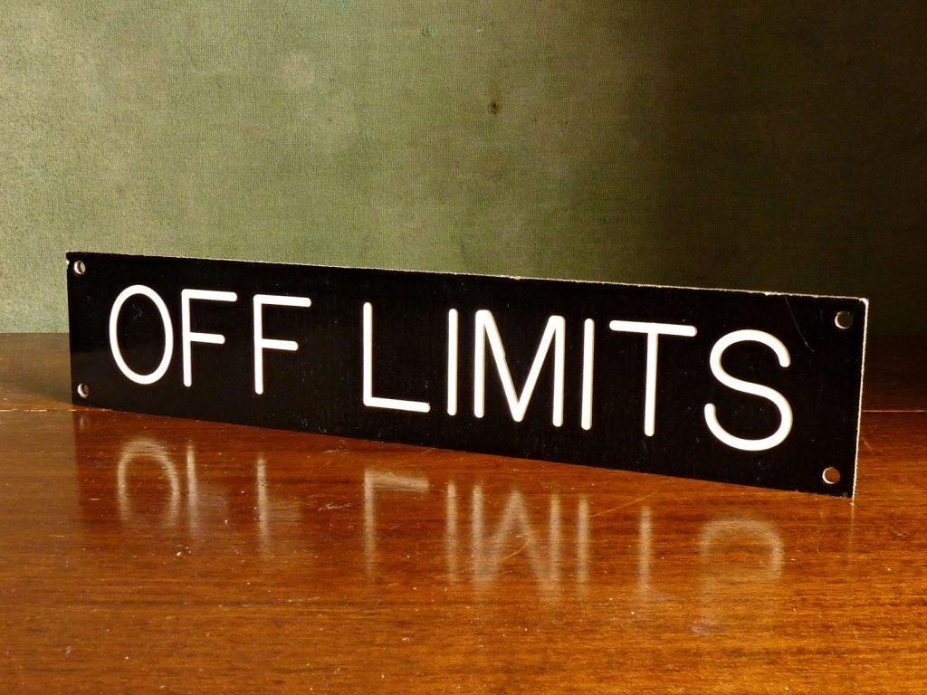 Off Limits Institutional Sign - Anything In Particular