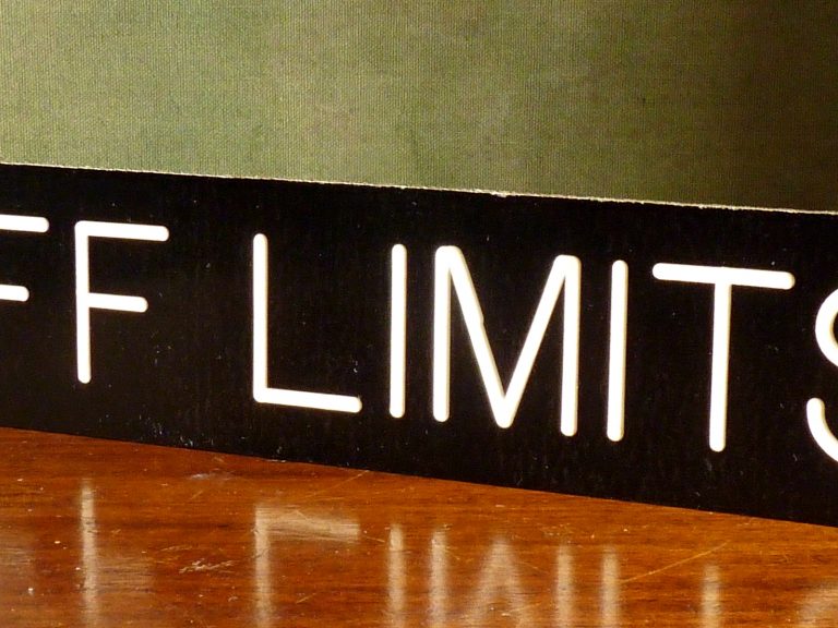 "Off Limits" institutional sign - Anything In Particular