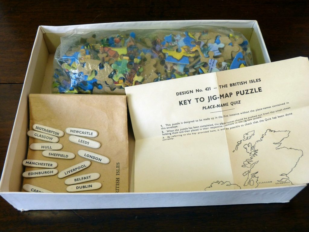 Vintage Jig-Map No. 421 - The British Isles jigsaw by Waddington ...