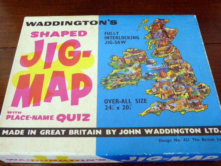 Vintage Jig-Map No. 421 - The British Isles jigsaw by Waddington ...
