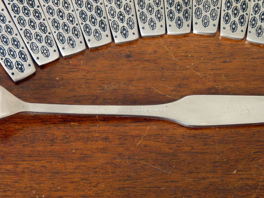 Set of Viners EPNS Fish Knives and Forks - "Shape" Design by Gerald ...