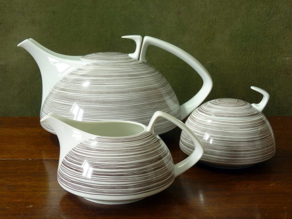 Walter Gropius for Rosenthal "TAC 1" Teapot, Jug and Sugar Bowl (1969 ...