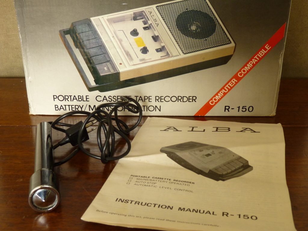 Vintage Alba R-150 Portable Cassette Tape Recorder/Player with ...