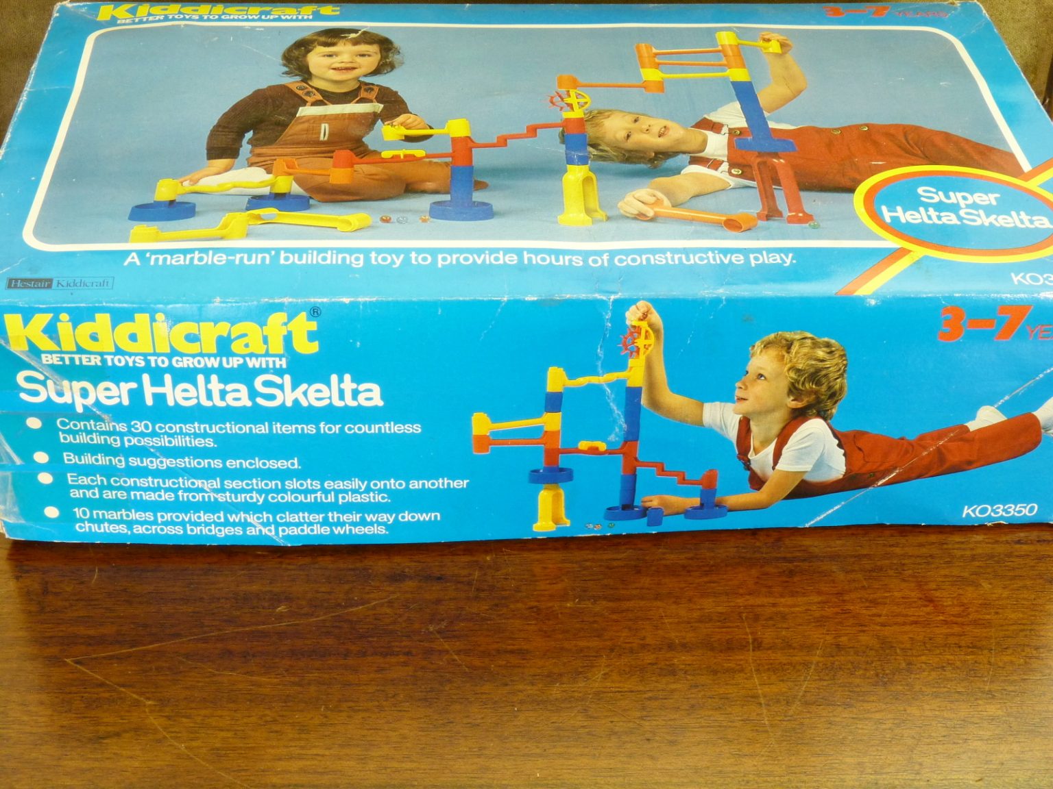 Vintage Kiddicraft Super Helta Skelta Marble Run Construction Toy ...