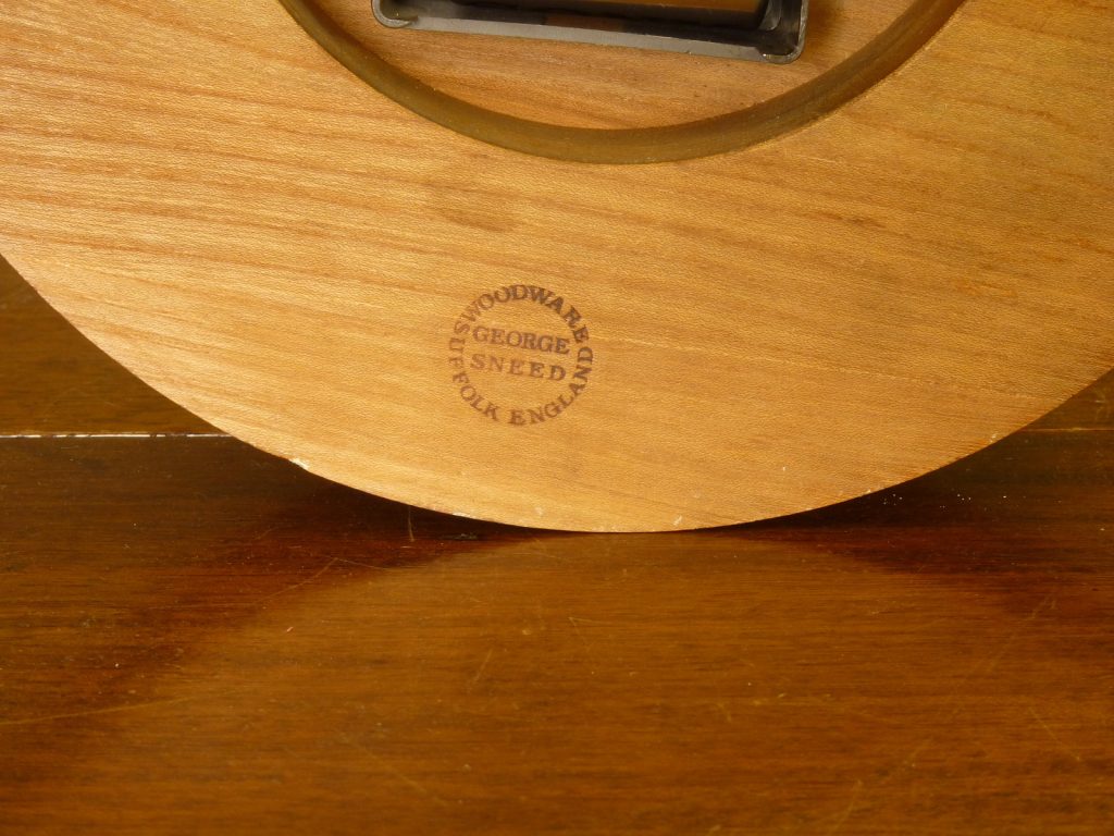 Teak and Mother of Pearl Wall Clock by George Sneed for Heal's ...