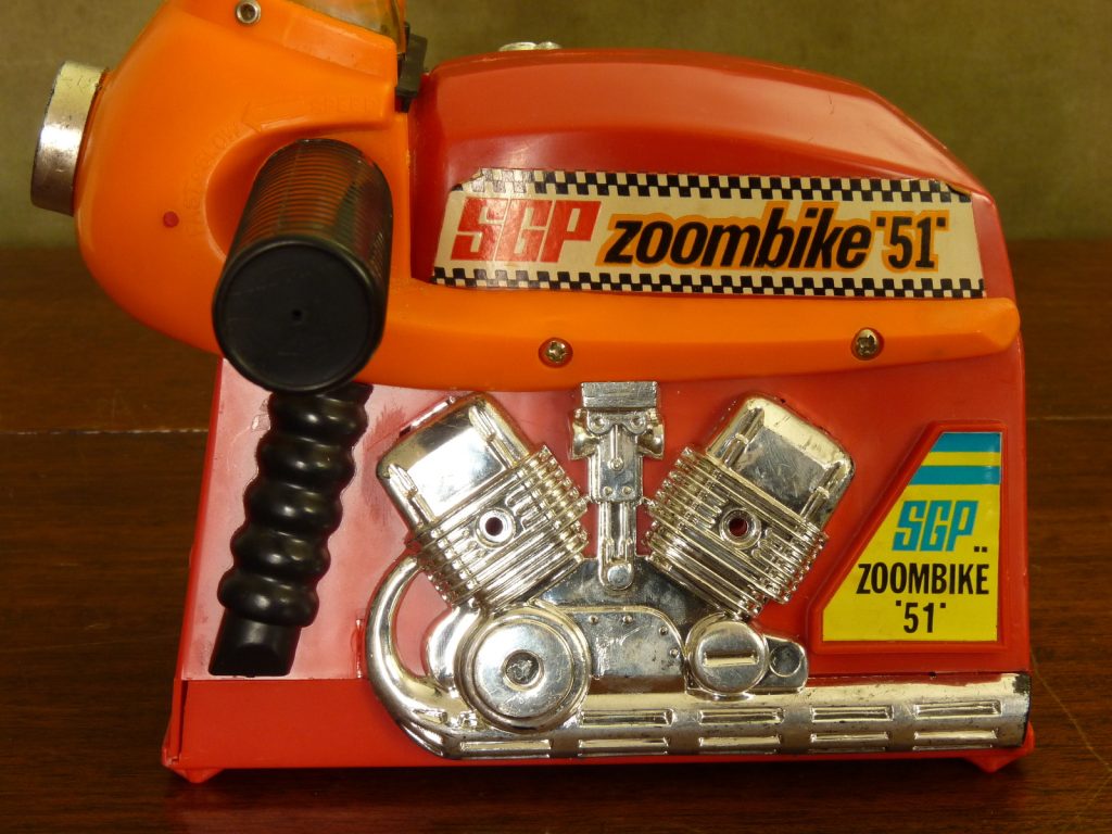 1970s Battery Powered “Zoombike 51” Charge and Release Motorcycle Toy - Anything In Particular