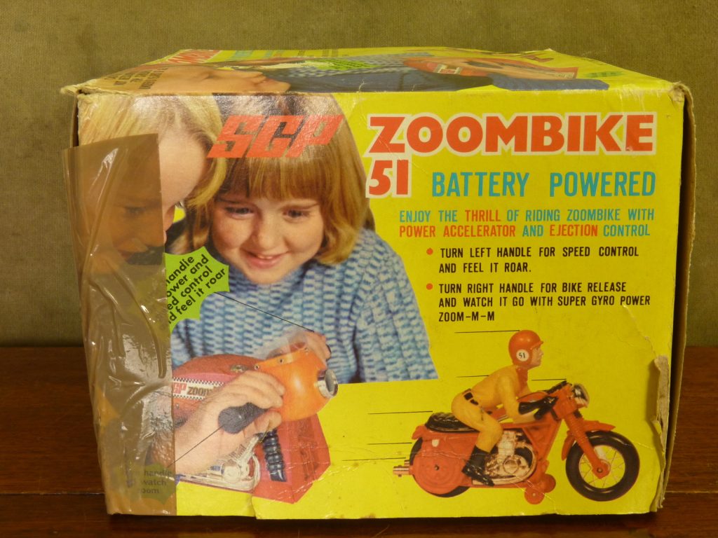 1970s Battery Powered “Zoombike 51” Charge and Release Motorcycle Toy - Anything In Particular