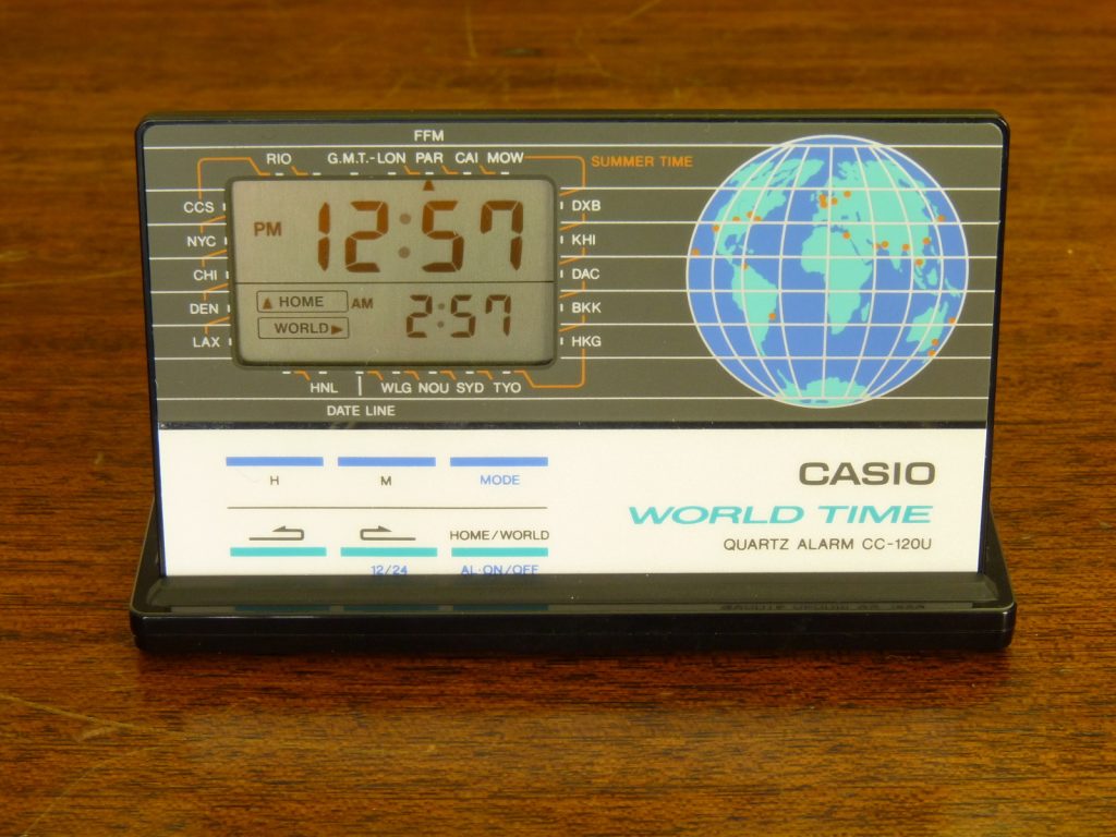 Credit Card Sized Casio World Time Quartz Alarm Clock CC-120U ...