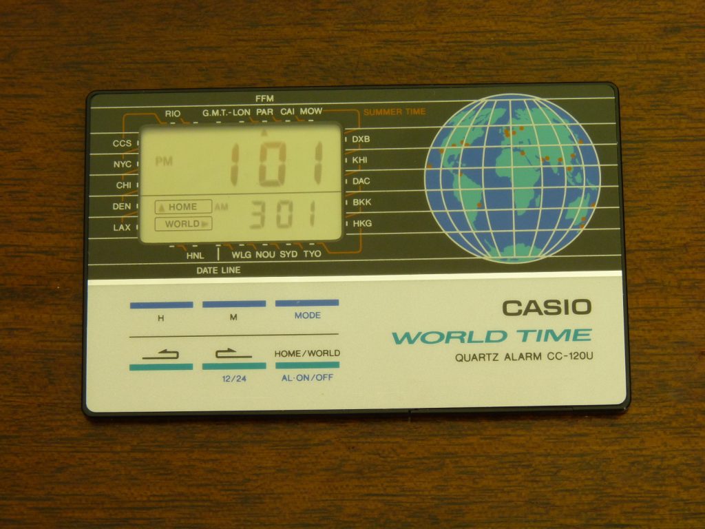 Credit Card Sized Casio World Time Quartz Alarm Clock CC-120U - Anything In Particular